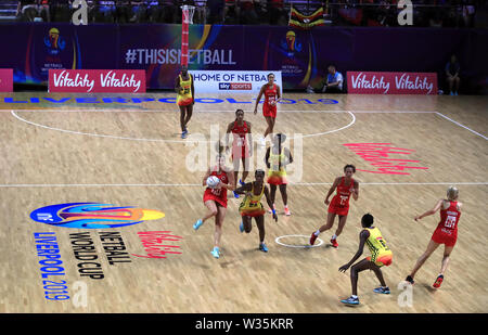 England's Francesca Williams during the Netball World Cup match at the ...