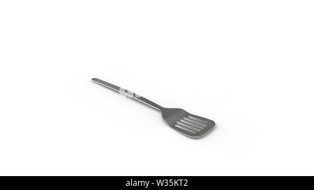 3d rendering of a spatula isolated in a white studio background Stock ...