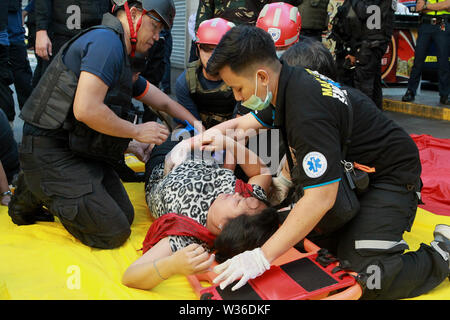 Units of the Philippine National Police (PNP) from different cities and ...