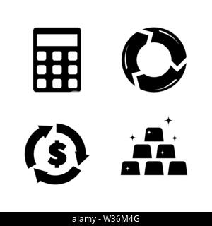 Financical. Simple Related Vector Icons Set for Video, Mobile Apps, Web ...