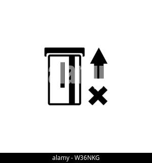 Do not Insert Credit Card. Stop, Prohibition flat vector icon. Simple ...