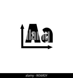 Spelling Orthography flat vector icon. Simple solid symbol isolated on ...