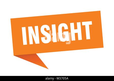 insight banner. insight speech bubble label set. insight sign Stock ...