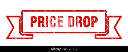 price drop grunge ribbon. price drop sign. price drop banner Stock ...