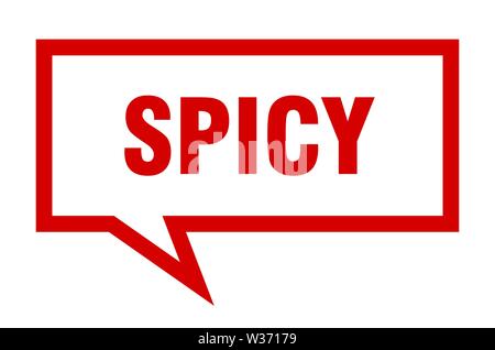 spicy sign. spicy square speech bubble. spicy Stock Vector Image & Art ...