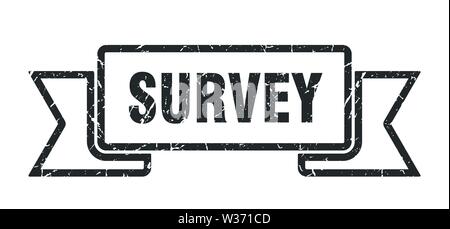 survey grunge ribbon. survey sign. survey banner Stock Vector Image ...