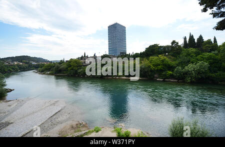 Montenegro, Podgorica, modern building Stock Photo - Alamy