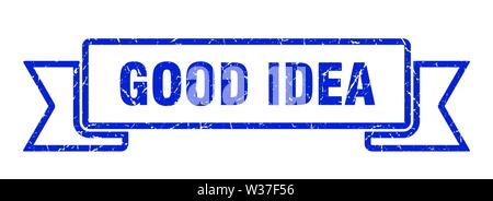 good idea grunge ribbon. good idea sign. good idea banner Stock Vector ...