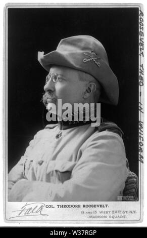 Theodore Roosevelt 1898 Stock Photo - Alamy