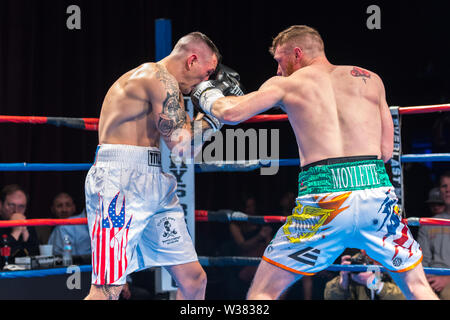 Ray Moylette vs. Matt Probin at a boxing match hosted by Murphys Boxing ...