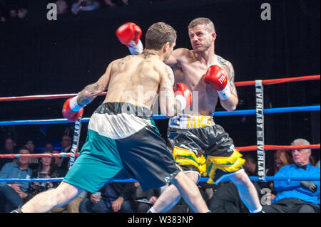 Boxing match, Danny O'Connor vs Michael McLaughlin, hosted by Murphys ...