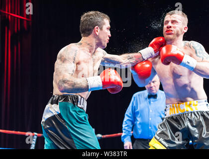 Boxing match, Danny O'Connor vs Michael McLaughlin, hosted by Murphys ...
