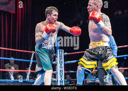 Boxing match, Danny O'Connor vs Michael McLaughlin, hosted by Murphys ...