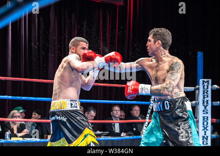 Boxing match, Danny O'Connor vs Michael McLaughlin, hosted by Murphys ...