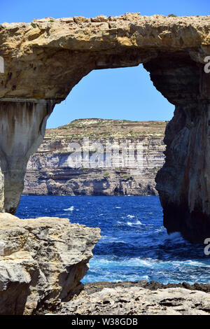 Azure Window, stone bridge, Gozo, Malta, Europe Stock Photo - Alamy