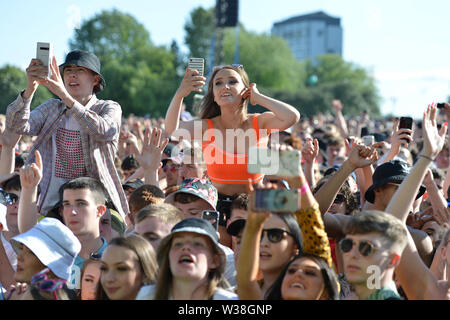 Festival goers at the TRNSMT Festival in Glasgow. Picture date: Friday ...