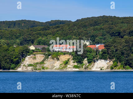 Sassnitz, Germany. 11th July, 2019. View from the Baltic Sea to the ...