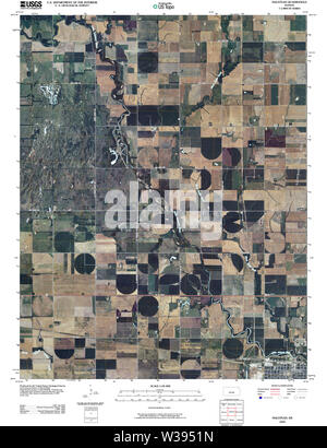 USGS TOPO Map Kansas KS Cullison 20091110 TM Restoration Stock Photo ...