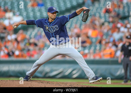 Baltimore Orioles starting pitcher Charlie Morton delivers during the ...