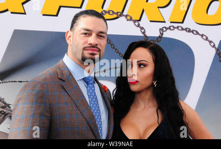 Roman Reigns and Galina Becker at the Universal Pictures World Premiere ...