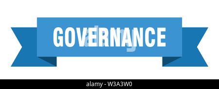 governance ribbon. governance isolated paper banner. sign Stock Vector ...
