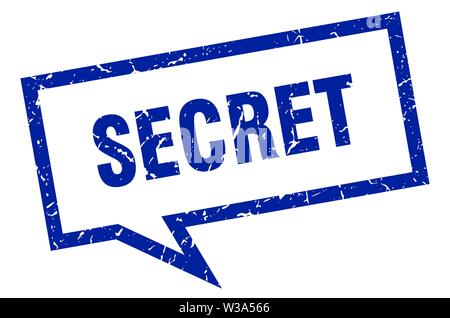 secret sign. secret square speech bubble. secret Stock Vector Image ...