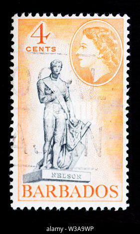 Barbados postage stamp Stock Photo - Alamy