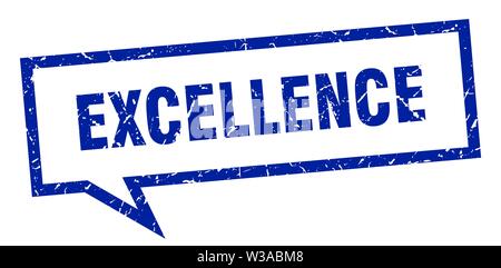 excellence sign. excellence square speech bubble. excellence Stock ...