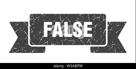 false grunge ribbon. false sign. false banner Stock Vector Image & Art ...