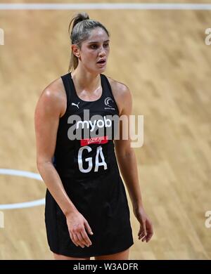 Te Paea Selby-Rickit of New Zealand during the Netball Constellation ...