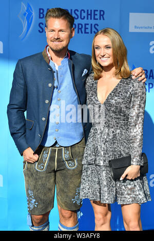 Munich, Germany. 13th July, 2019. Participants with Dog masks. On 13.7. ...