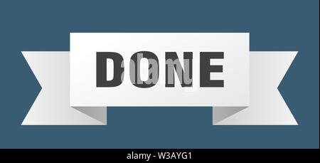 done ribbon. done isolated sign. done banner Stock Vector Image & Art ...