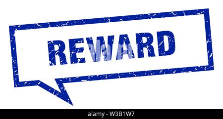 reward sign. reward square speech bubble. reward Stock Vector Image ...