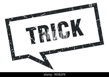 trick sign. trick square speech bubble. trick Stock Vector Image & Art ...