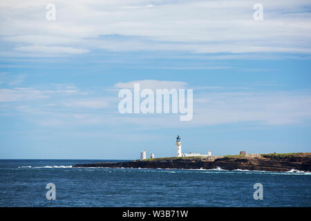 Lighthouse on the Island of Stroma in the Pentland Firth, Caithness ...