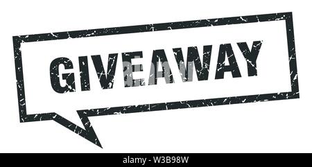 square grunge black giveaway stamp Stock Vector Image & Art - Alamy