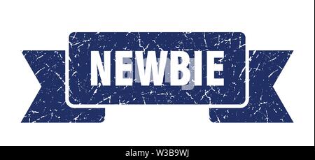 newbie grunge ribbon. newbie sign. newbie banner Stock Vector Image ...