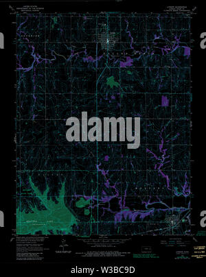 Lyndon, Kansas, map 1965, 1:24000, United States of America by Timeless ...