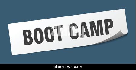 boot camp sticker. boot camp square isolated sign. boot camp Stock ...