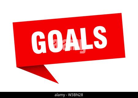goals speech bubble. goals sign. goals banner Stock Vector Image & Art ...