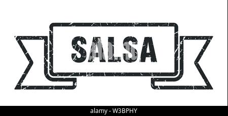 salsa grunge ribbon. salsa sign. salsa banner Stock Vector Image & Art ...