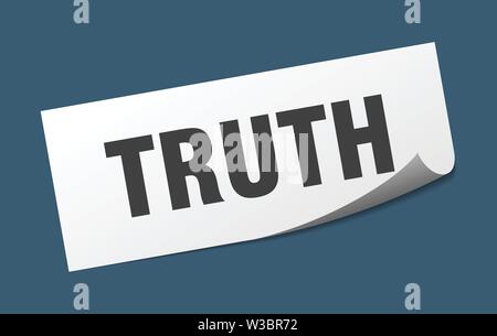 truth sticker. truth square isolated sign. truth Stock Vector Image ...