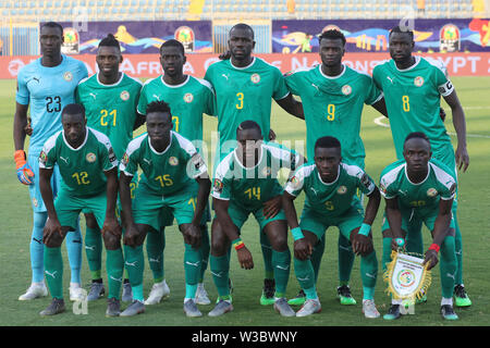 Senegal players pose ahead of the Africa Cup of Nations final soccer ...