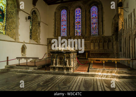 Atmospheric interior of the St Mary Magdalene parish church built in ...