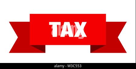 tax ribbon. tax isolated sign. tax banner Stock Vector Image & Art - Alamy