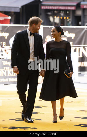 The Duke and Duchess of Sussex arrive at the European Premiere of ...