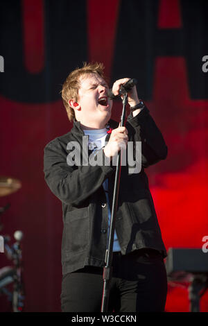 Lewis Capaldi performs at the Main stage to close TRNSMT Festival 2026 ...