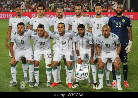 Nigeria players pose ahead of the the Africa Cup of Nations round of 16 ...