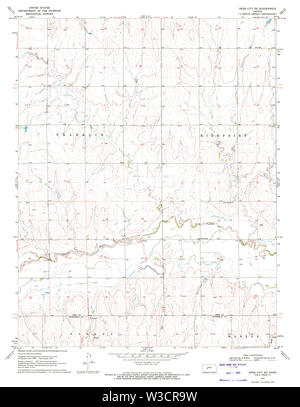 Map of the city of Ness City, KS Stock Photo - Alamy