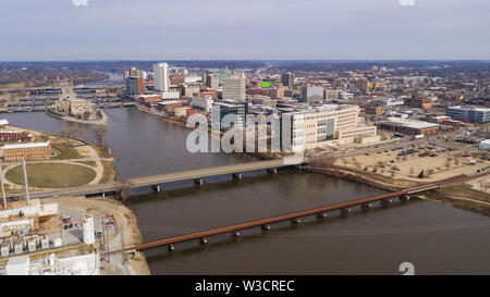 Skyline of Cedar Rapids Iowa Stock Photo - Alamy